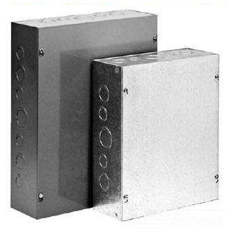 Hoffman ASE12X12X6 12" x 12" x 6" Screw-Cover Pull Box, Type 1, w ...