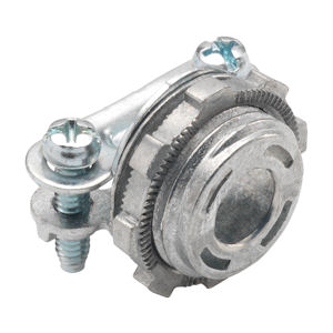 Bridgeport 565-DC2 3/8" Two Screw, Strap Type MC Connector, Zinc Die ...